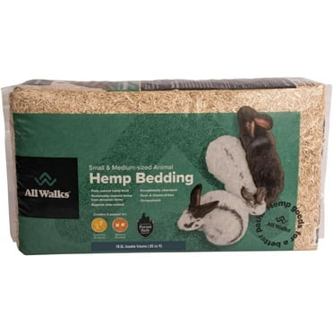 All Walks (40L Hemp Bedding for Chicken Coops, Guinea Pigs, Hamsters ...