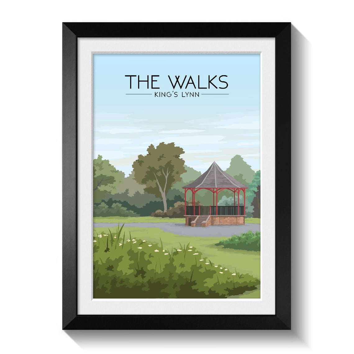 The Walks Kings Lynn Poster, Kings Lynn Norfolk, The Walks Park ...