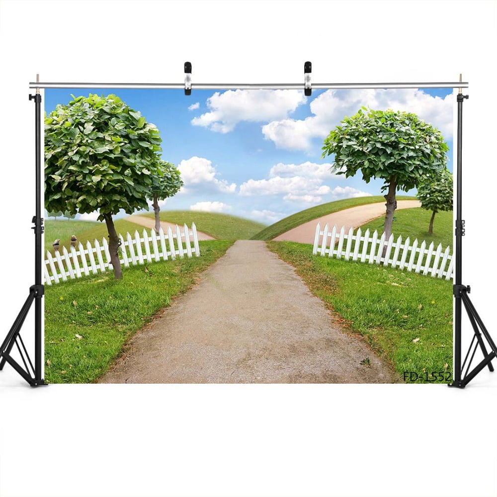 Walkway Tree Grass Photography Backdrop for Photo Shoot Props Child ...