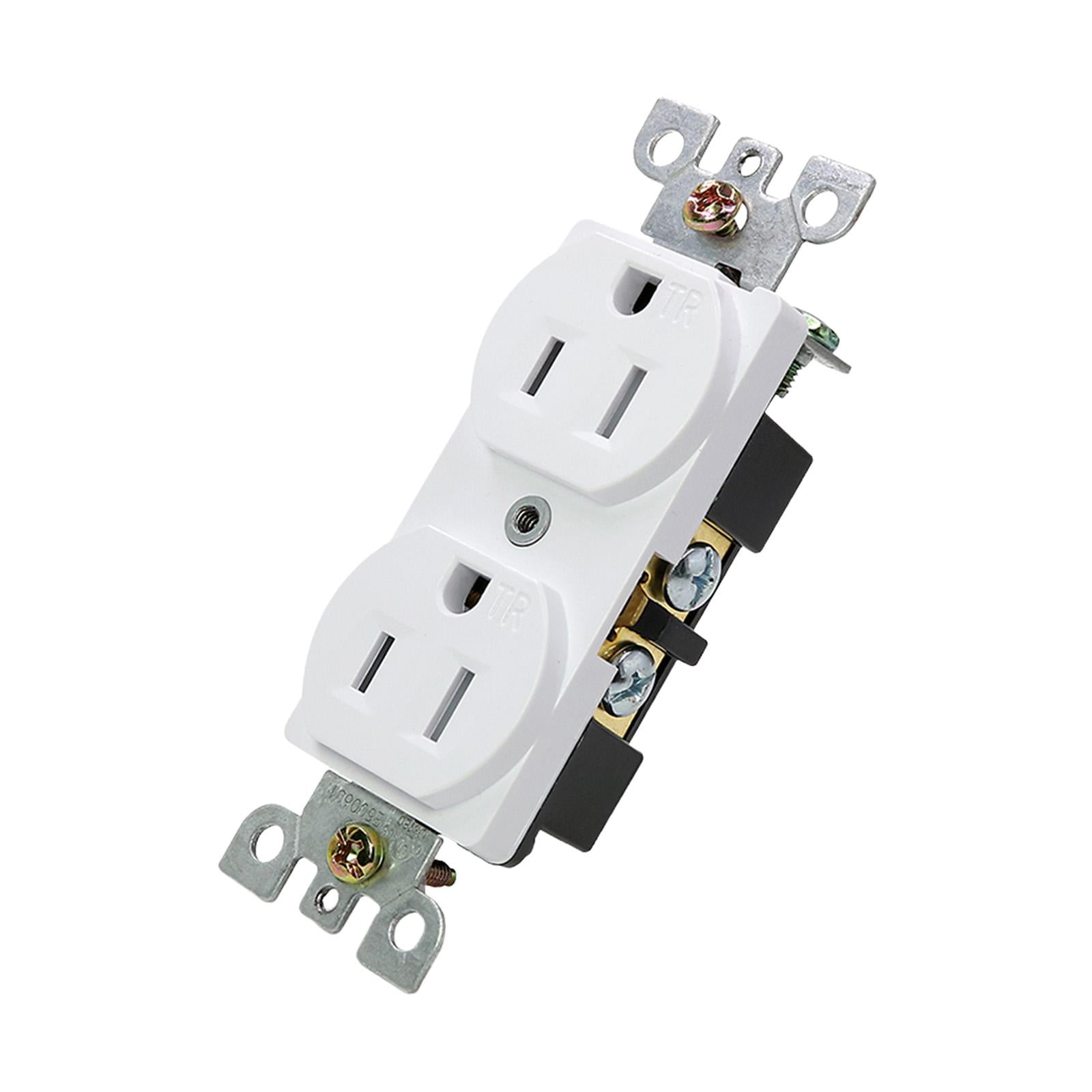 Wall Adapter Heavy Duty Modern Supports 15A Recessed 3 Prong Electrical ...