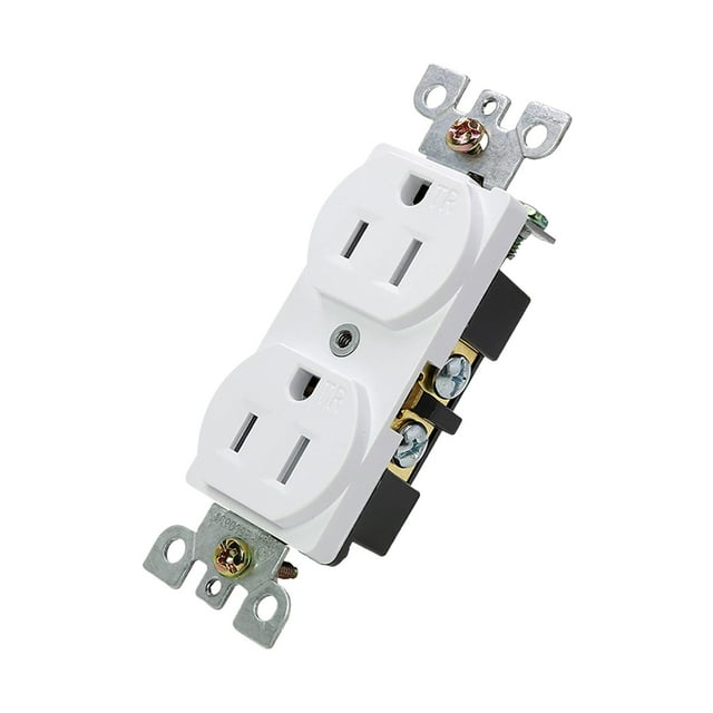 Wall Adapter Heavy Duty Modern Supports 15A Recessed 3 Prong Electrical ...