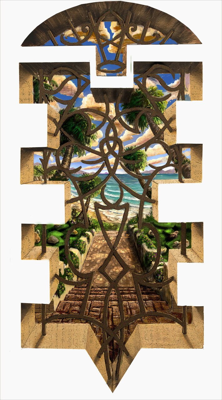Wall-Ahhh!™ 3D Architectural Mexicali Wall Mural - Walmart.com