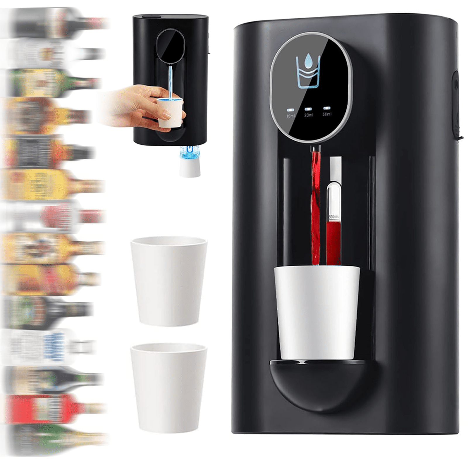 Wall Alcohol Dispenser - Mini Dispenser, Liquor Dispenser For Home Bar ...