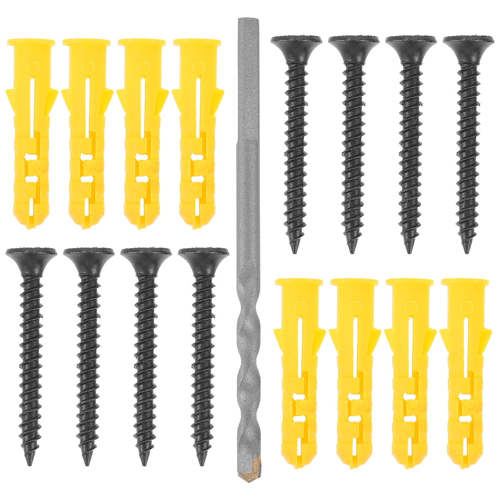 Wall Anchor and Screw Set Plaster Board Anchors Self Tapping Screws ...