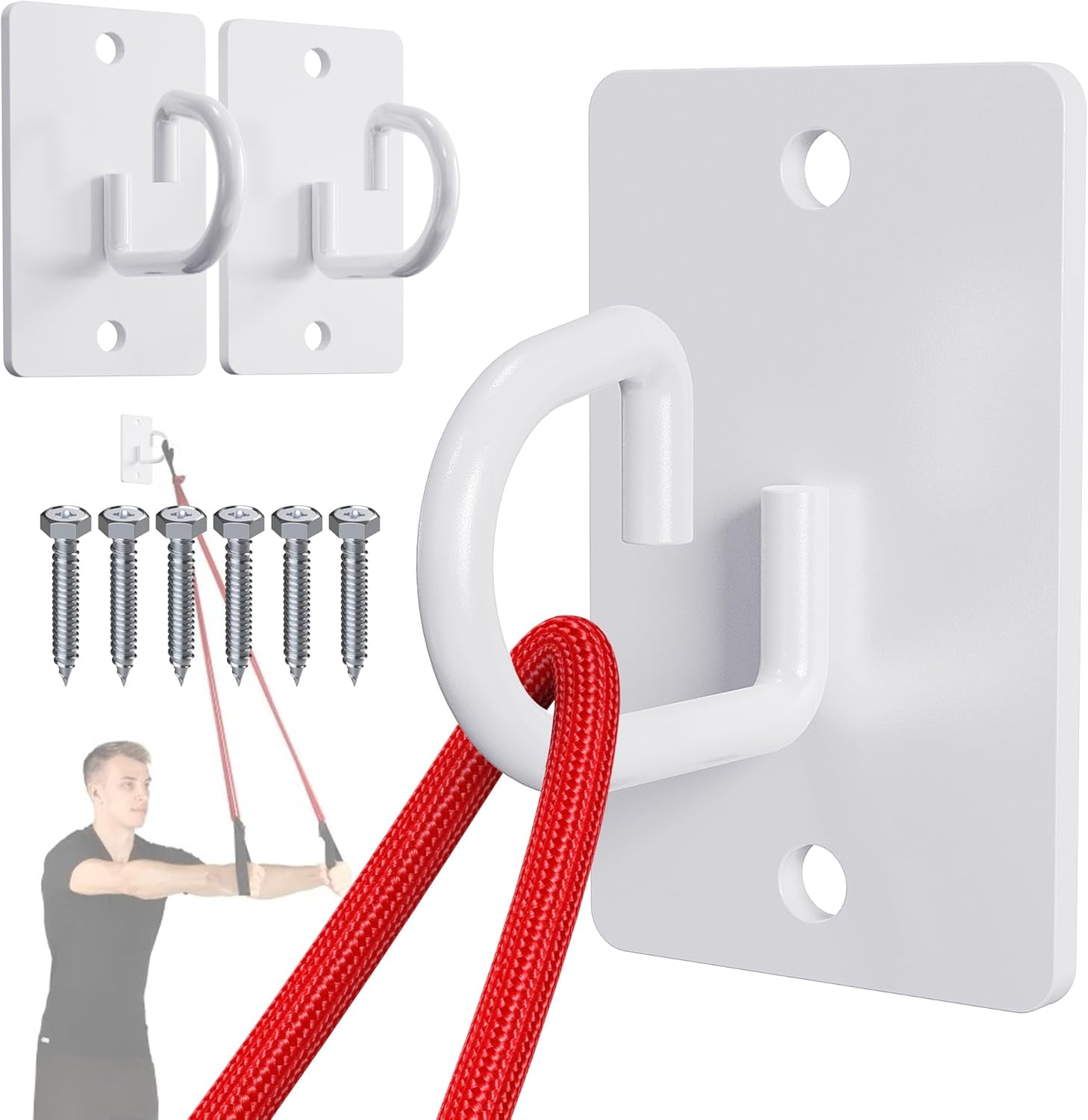 Wall Anchors for Resistance Bands, Wall Mount Resistance Bands Anchors ...