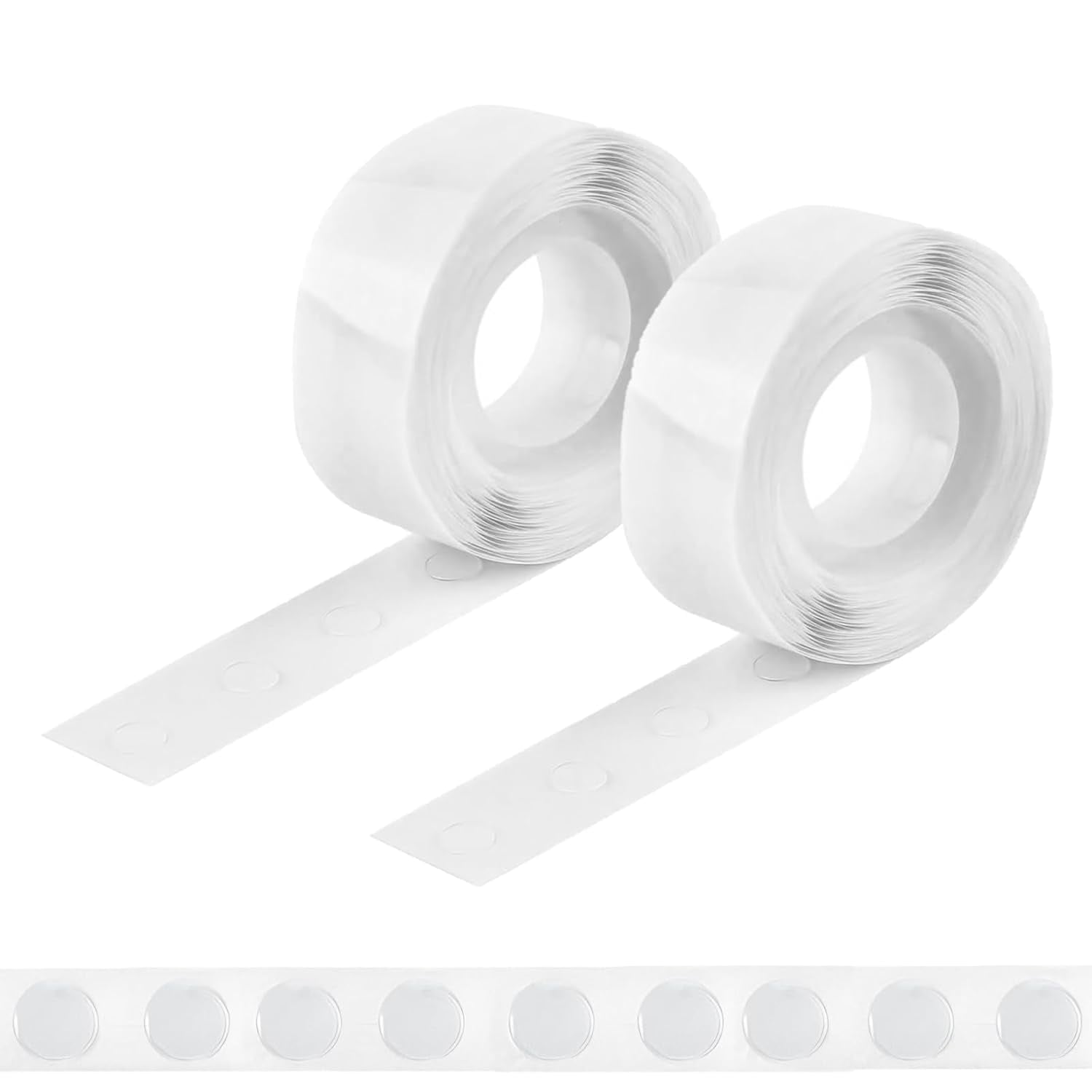 1000 Pcs Point Dots Clear Balloon Glue, Removable Adhesive Dots Double ...
