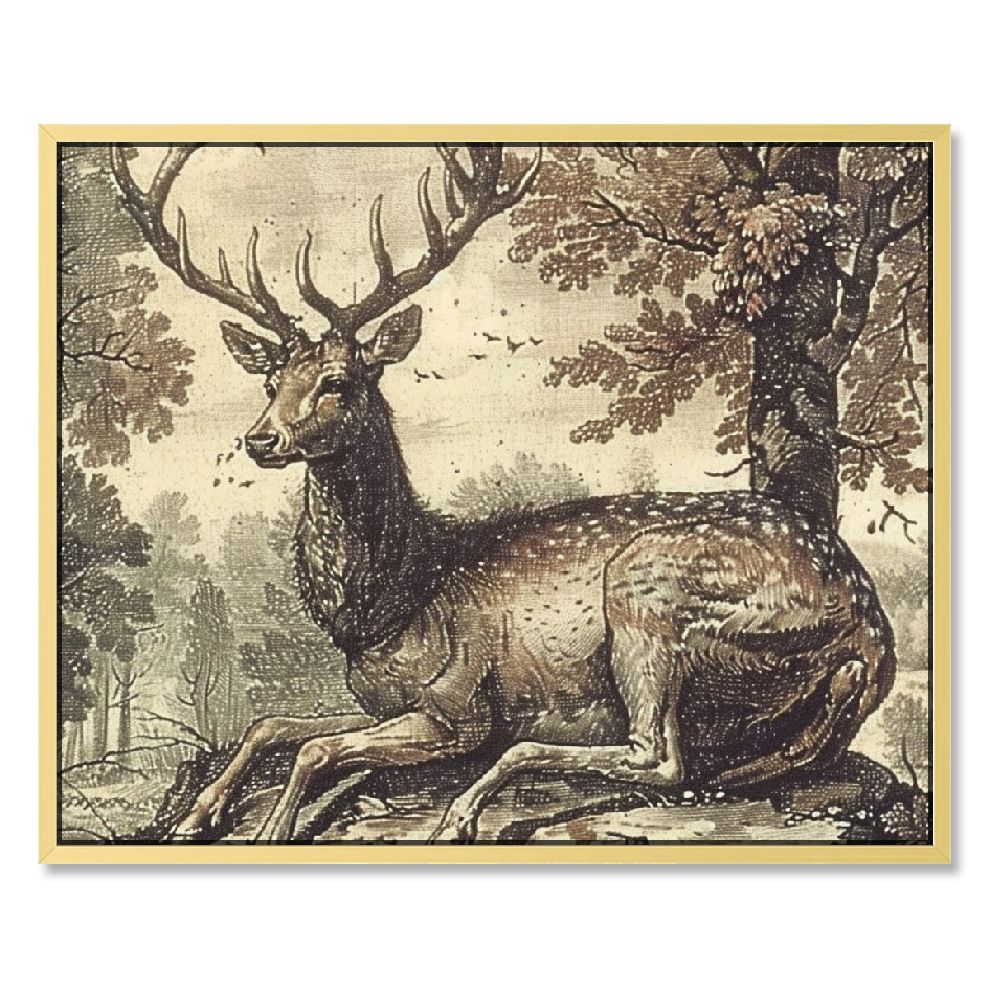 Wall Art - A Stag Lying, After DüRer Poster - Famous Paintings Poster ...