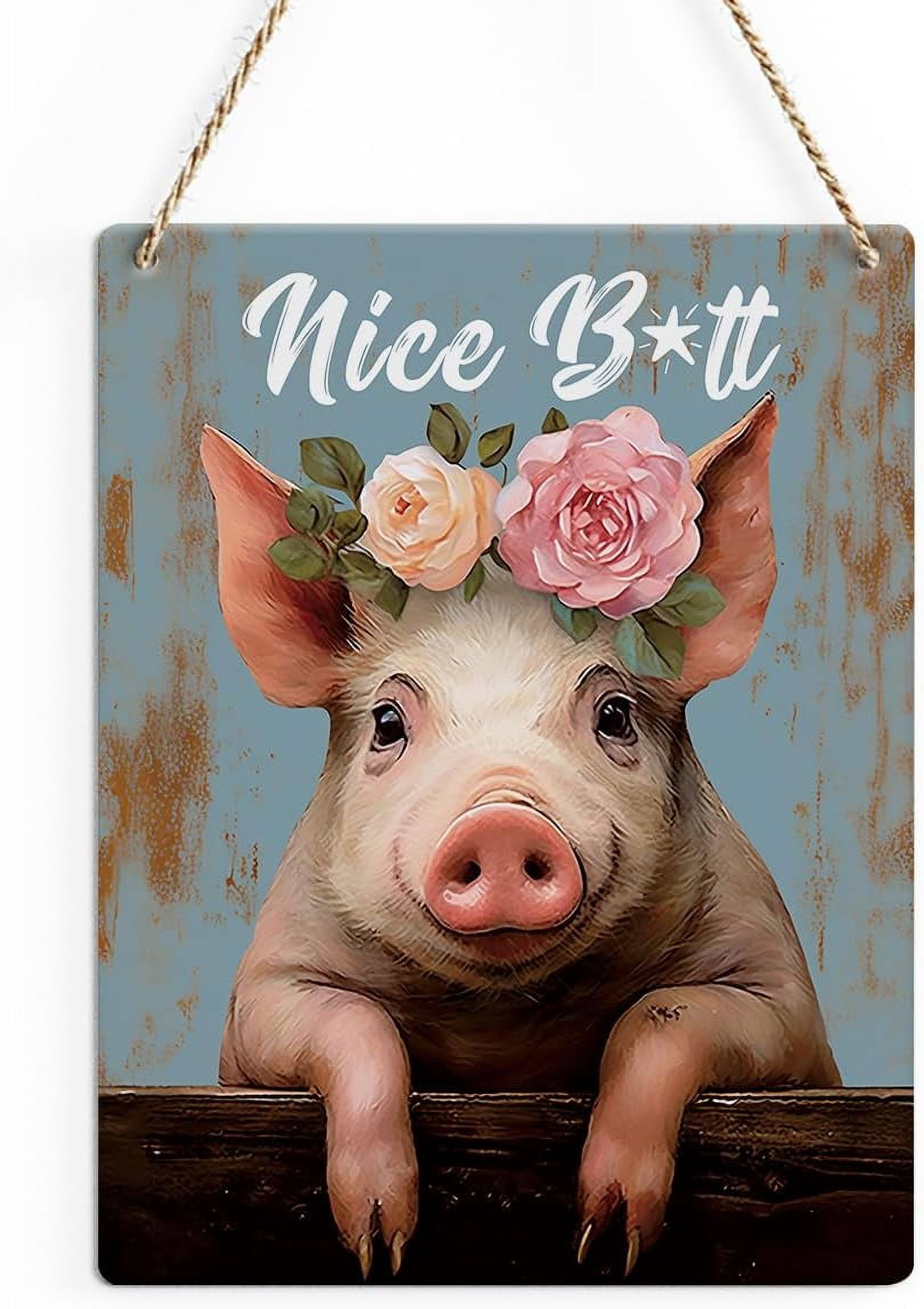 Wall Art Bathroom Signs Funny Bathroom Decor Farmhouse Hanging For Home ...