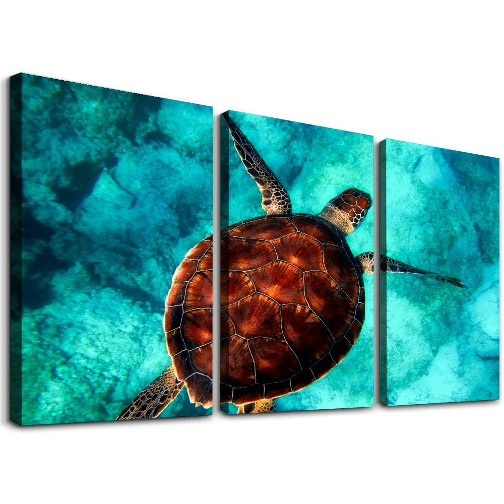 Wall Art Canvas sea turtle Artwork Paintings Print on Canvas Wall Art ...