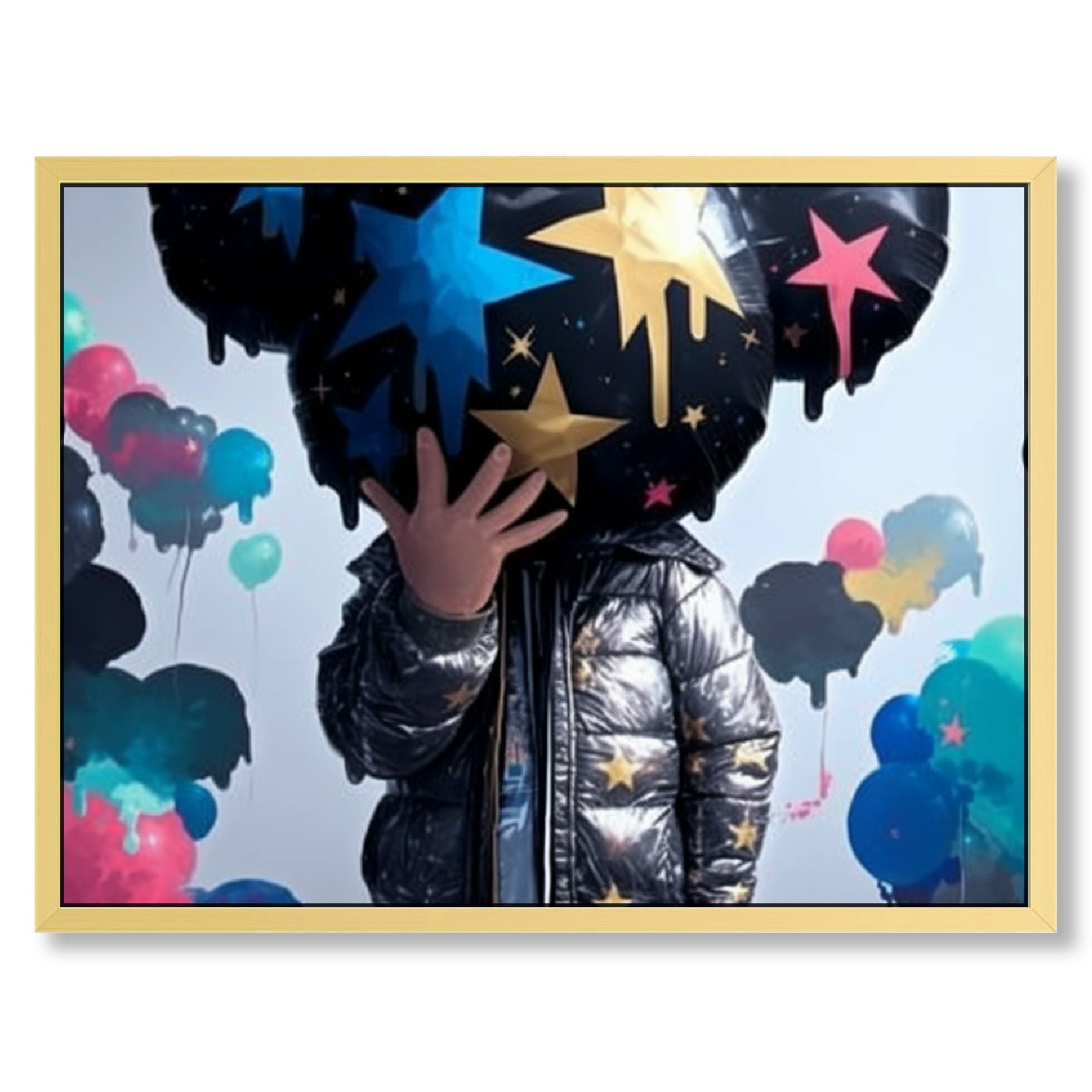 Wall Art Cartoon Poster Graffiti Canvas Painting Picture Wall Decor ...