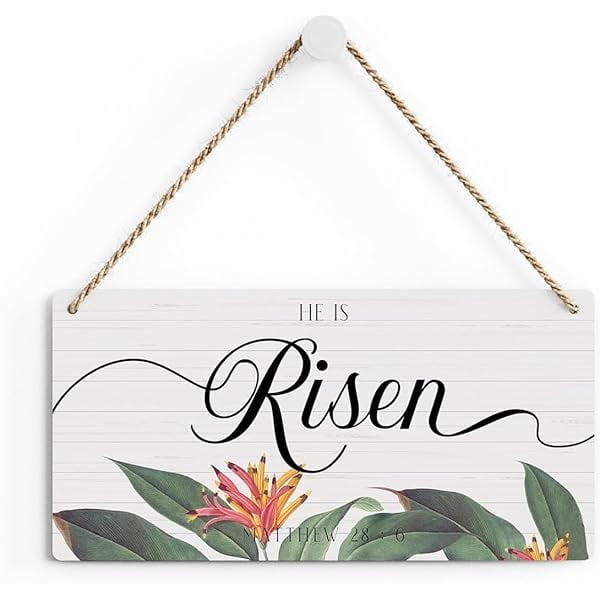Wall Art Christian Rustic Bible Verse Wood Decor Sign, Matthew 286 ...