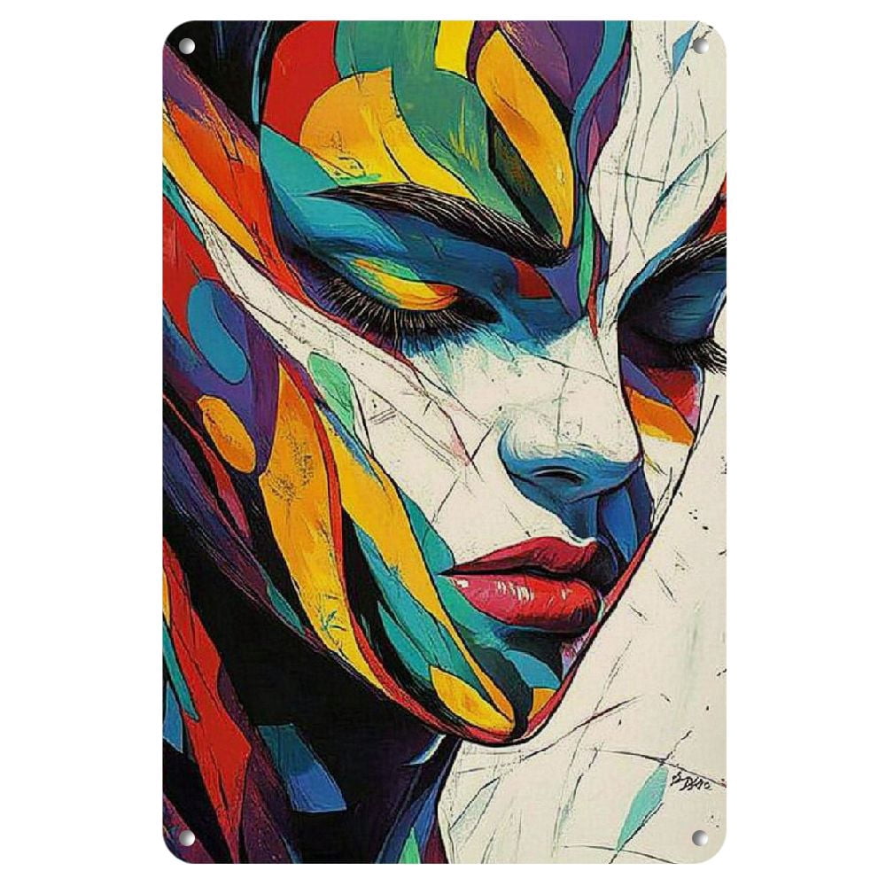 Wall Art Decor For Home Abstract versions of comic book characters with ...