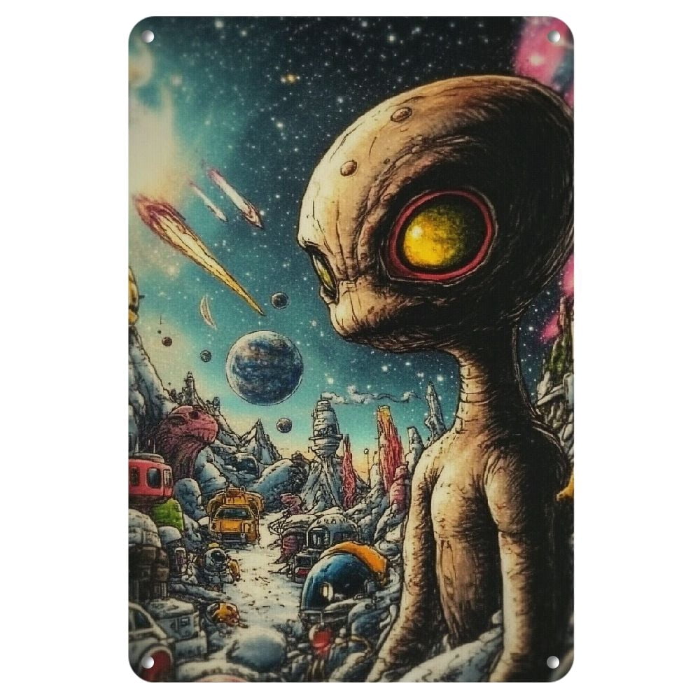 Wall Art Decor For Home hulkfbu1_A_space_scene_with_graffiti-style ...