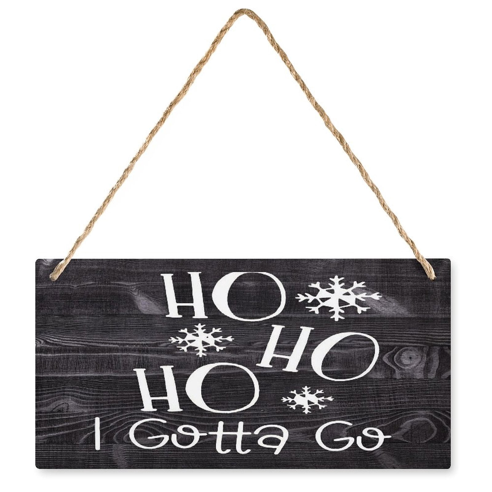 Wall Art Decor Wooden Sign Bathroom Sign Ho Ho Ho I Gotta Go Saying ...