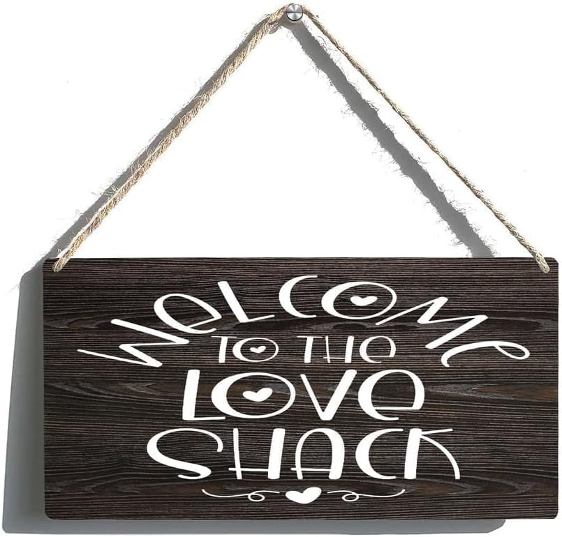 Wall Art Decor Wooden Sign Welcome To The Love Shack Sign Personalized ...
