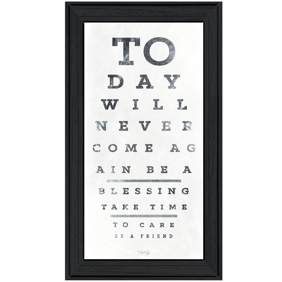Wall Art "Eye Chart I" by Marla Rae, Ready to Hang Framed Print, Black ...