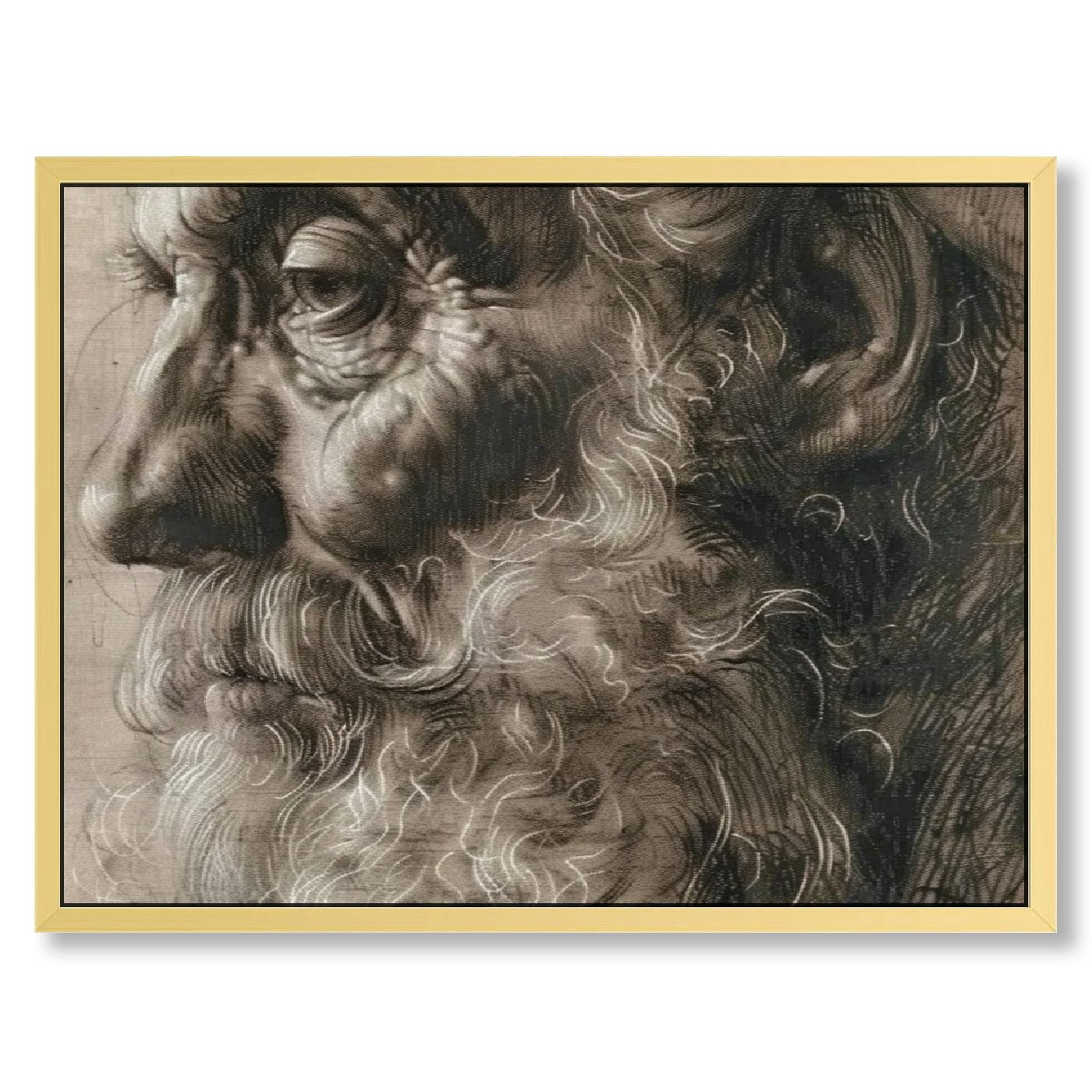 Wall Art-Head of an Old Man Poster - Portrait Canvas Painting-Famous ...