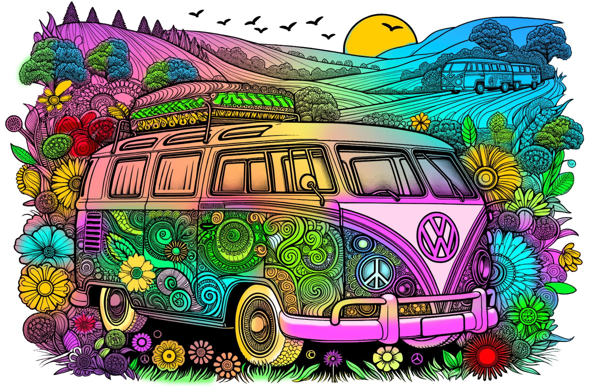 Wall Art Impressions 20"x30" Creative Exploration Coloring Giant ...