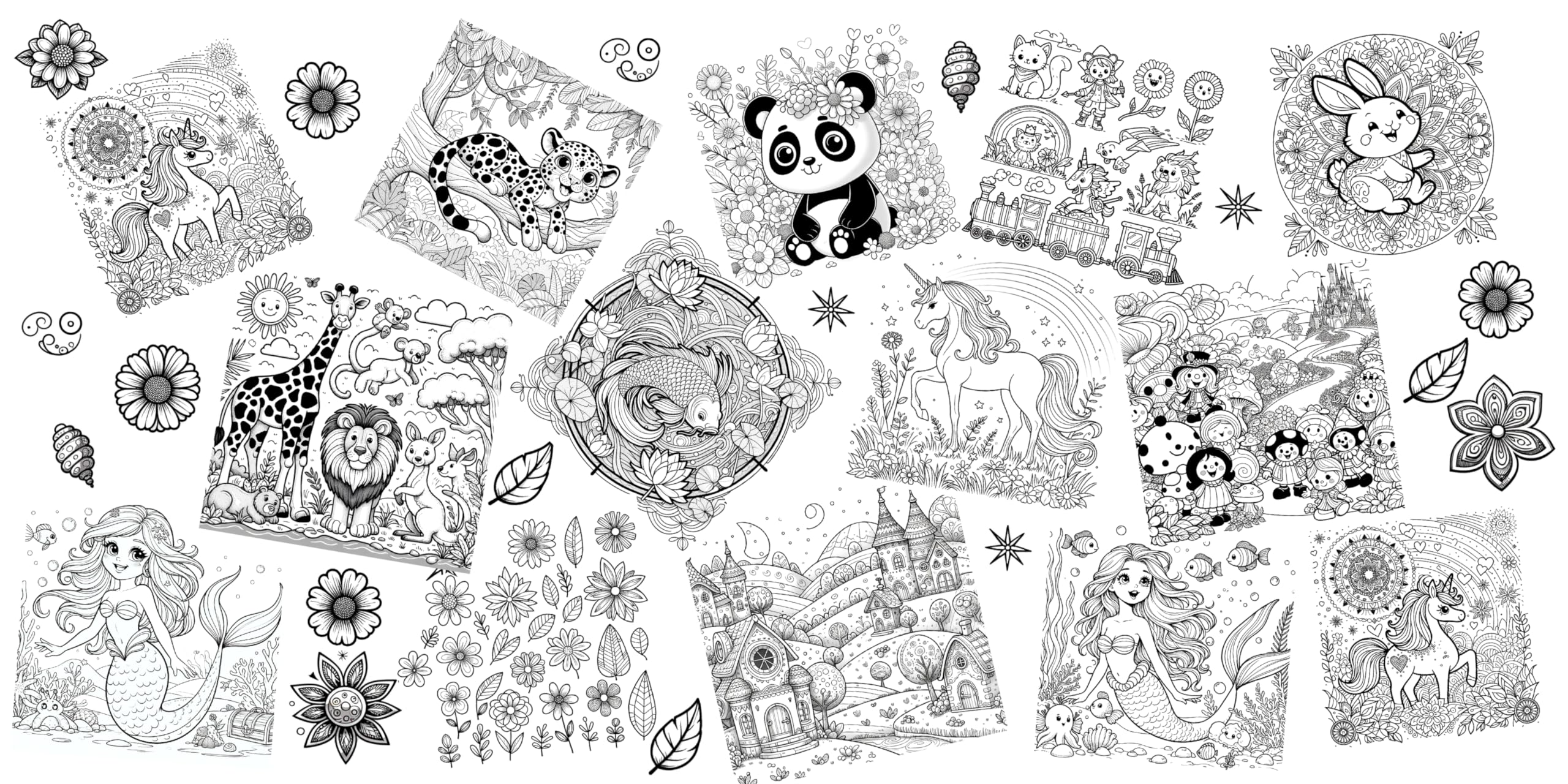 Wall Art Impressions 20"x40" Creative Exploration Giant Coloring Poster ...