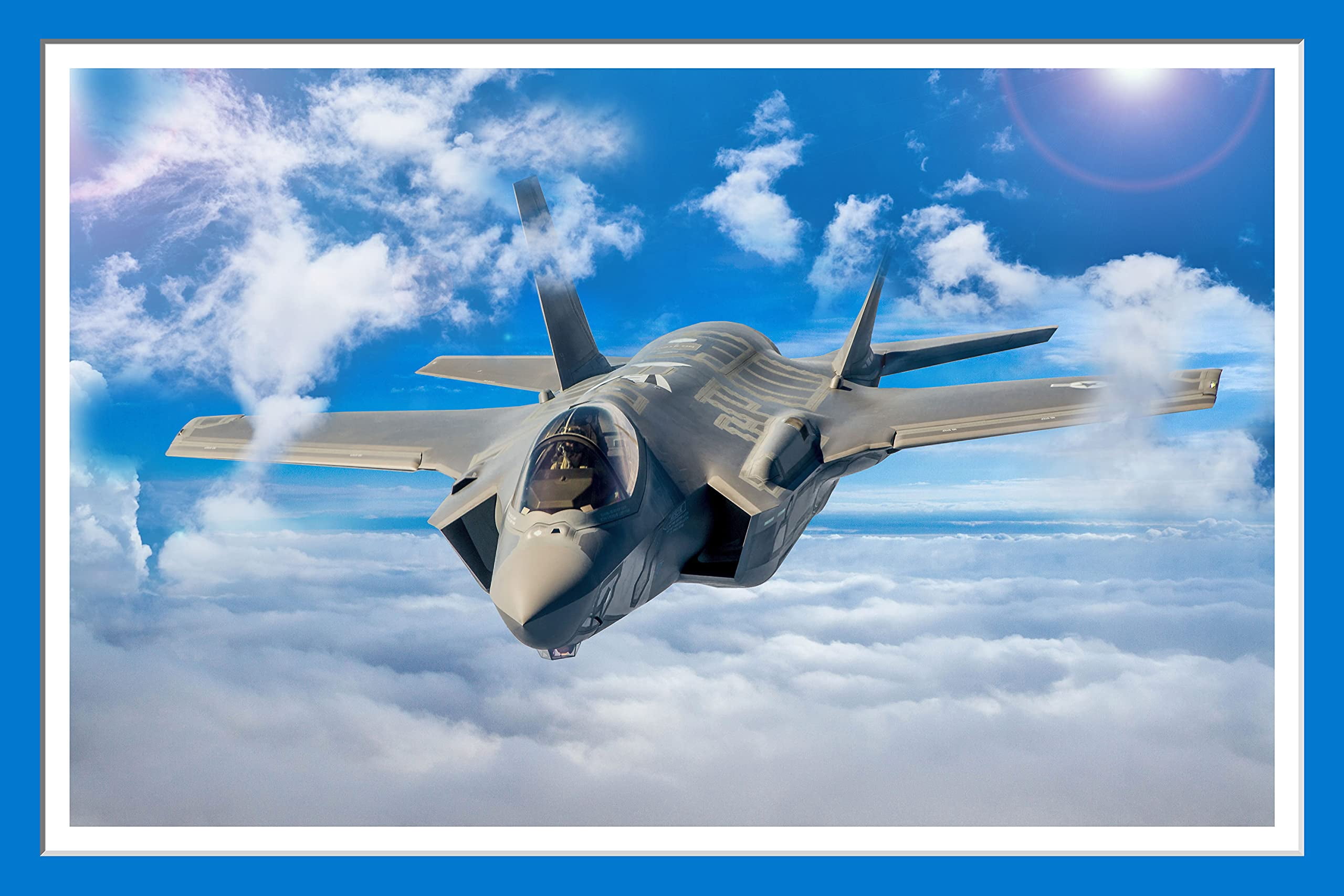 Wall Art Impressions 24x36in Lockheed Martin F-35 Photo Poster Military ...