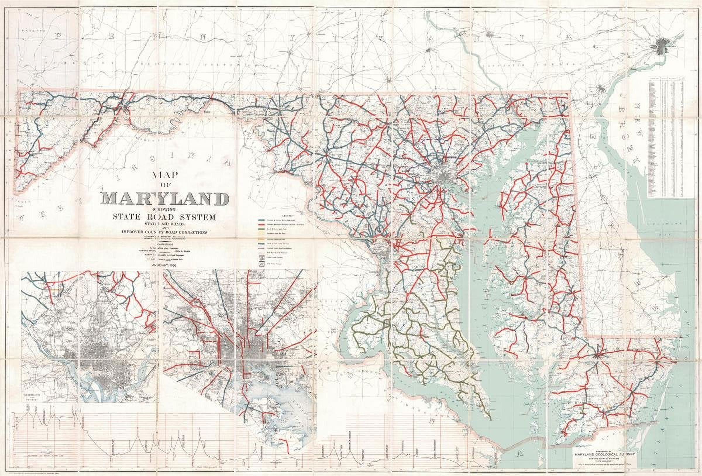 Wall Art Impressions 31"x24" Heavyweight Quality Paper :: Thematic Map ...