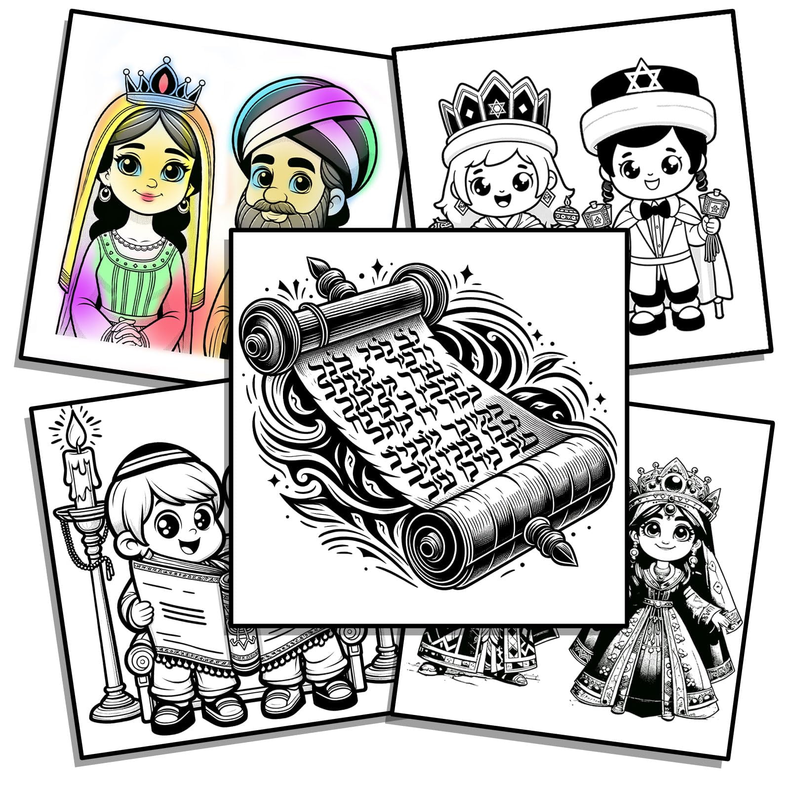 Wall Art Impressions Creative Exploration Coloring Giant Purim Posters ...