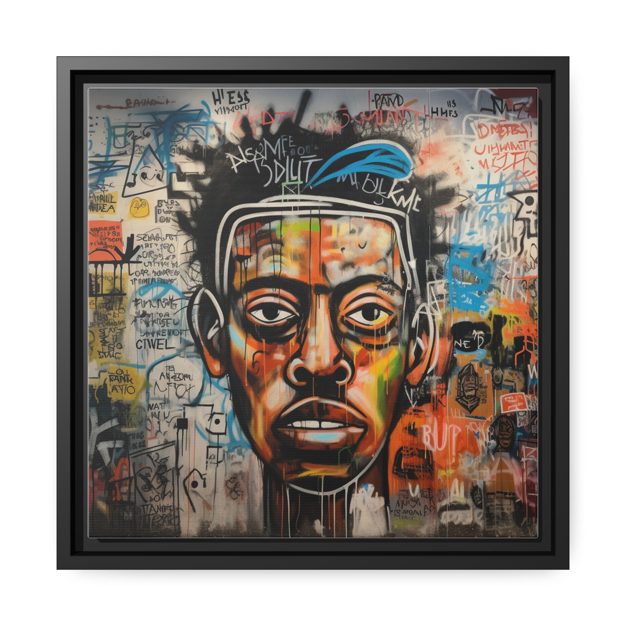 Wall Art Inspired by Jean Mic Matte Canvas, Black Frame - Walmart.com