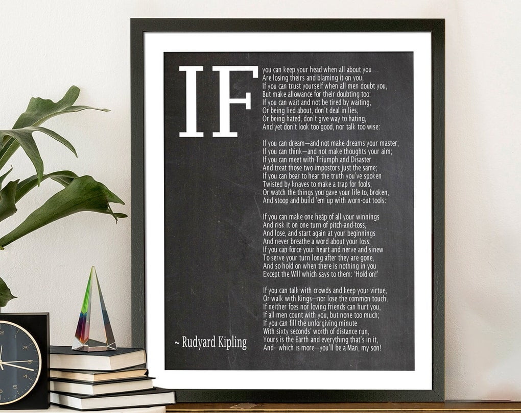 If Wall Art Inspiring Room Decor / If You Can Keep Your Head ...