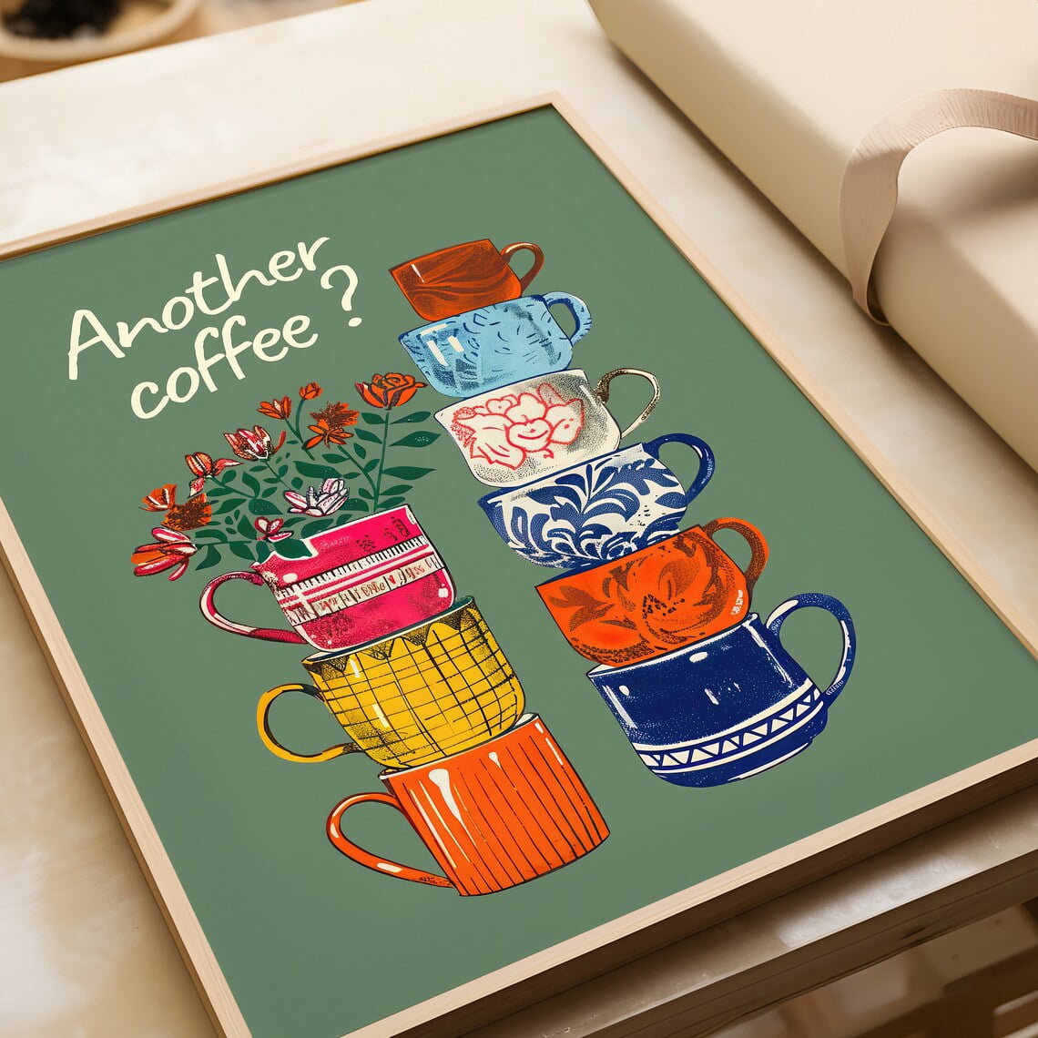 Wall Art For Kitchen & Office Funny Coffee Pictures As Decoration ...