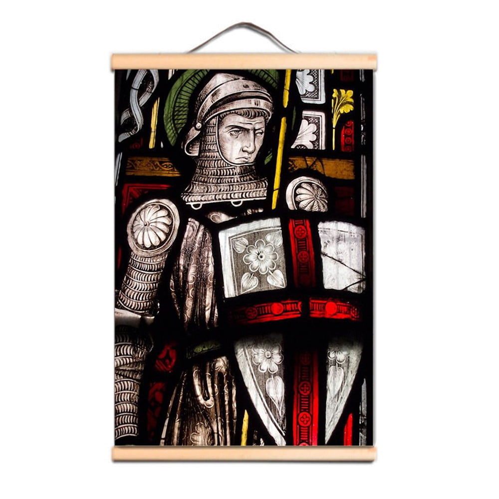 Wall Art for Medieval History Enthusiasts - Vintage Scroll Painting of ...