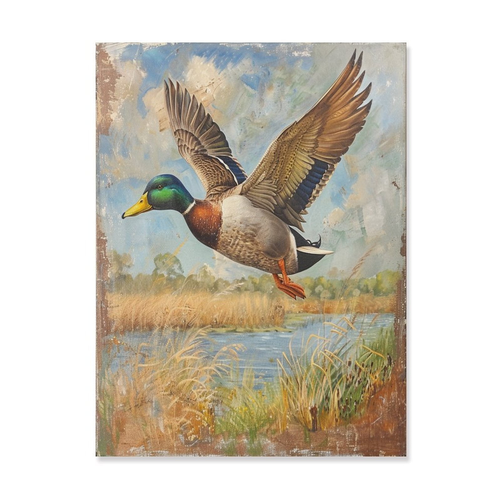 Wall Art Paintings Prints Posters Wall Decor Pictures 18x24inch Mallard ...