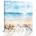 Wall Art Prints, Summer Coastal Framed Canvas Prints for Bedroom Living ...