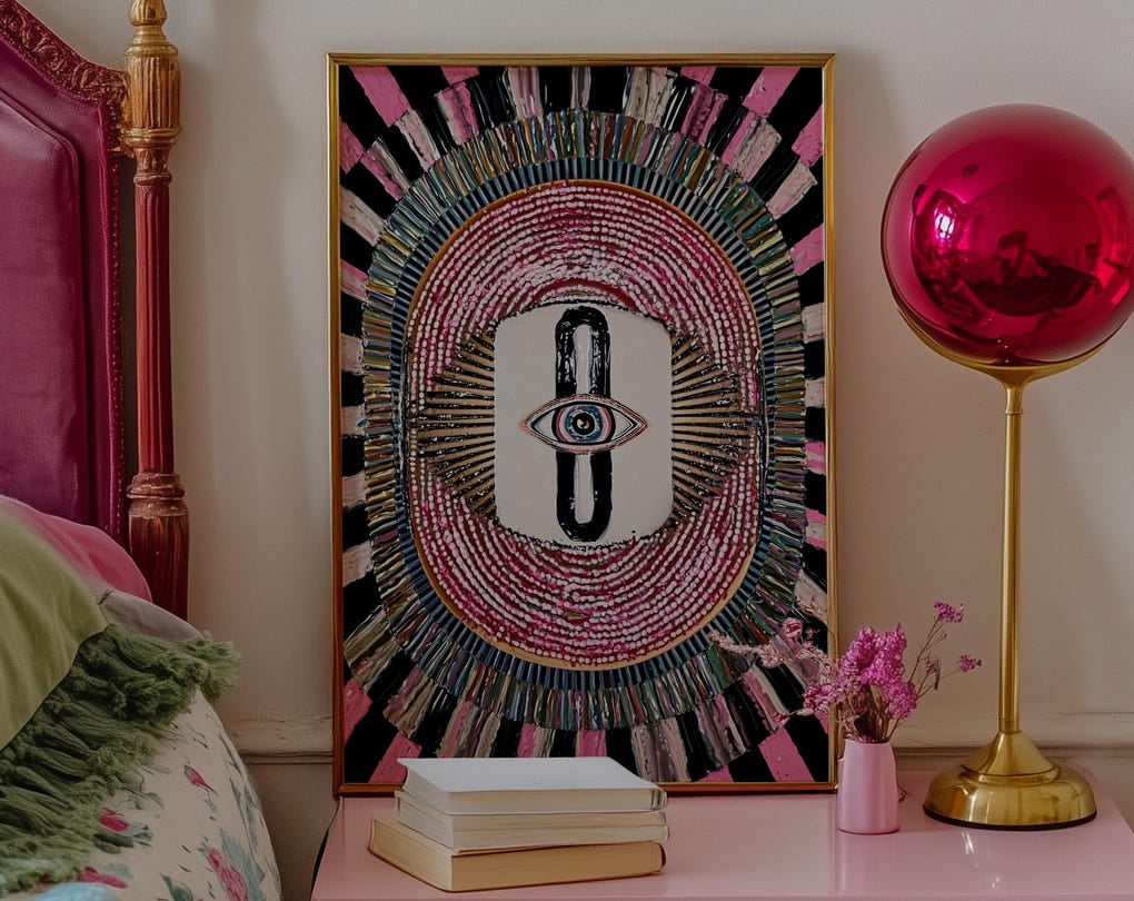 Wall Art, Psychedelic Eye Poster, Esoteric Vision Print, Mystical Third ...