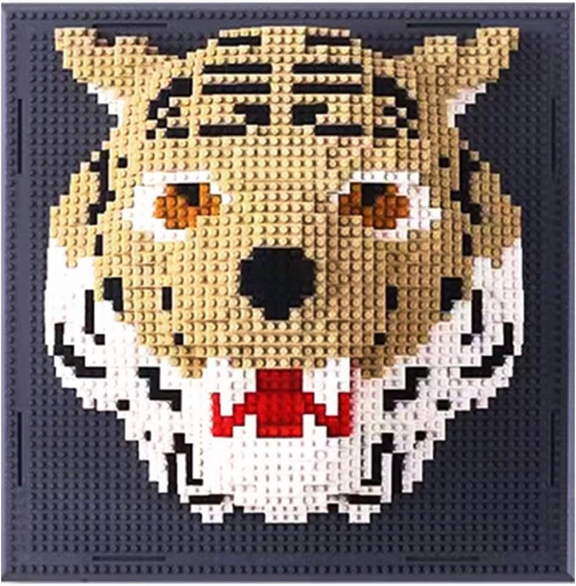 Wall Art Tiger Building Blocks Set; A Wall Decor Set for Adults Who ...