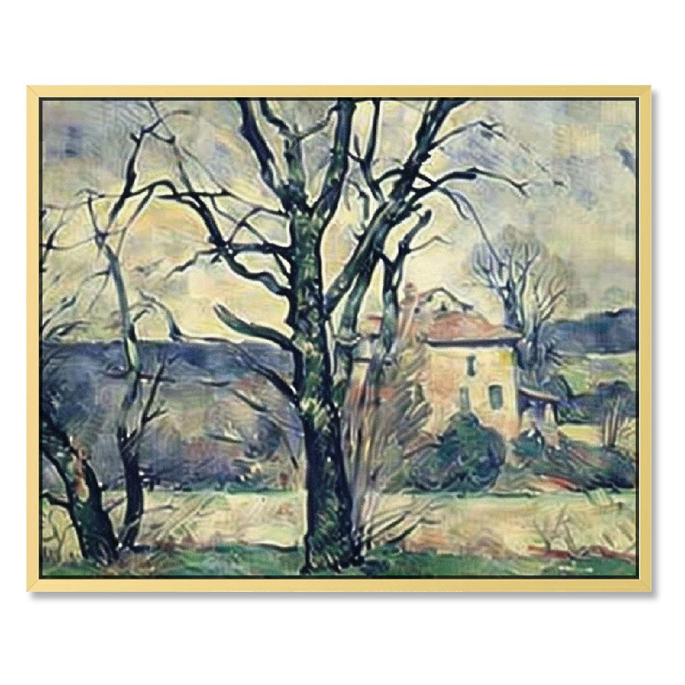 Wall Art - Trees And Houses Poster - Nature Pictures Classic Art Prints ...