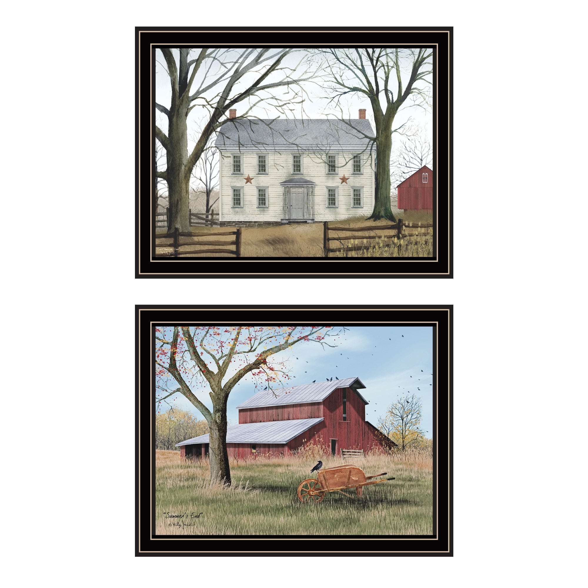 Wall Art Trendy Decor 4U 2- Piece Vignette Early American Homestead ...