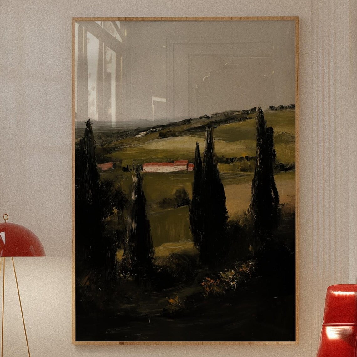 Wall Art, Tuscan Landscape Print, Countryside Wall Decor, Rustic ...