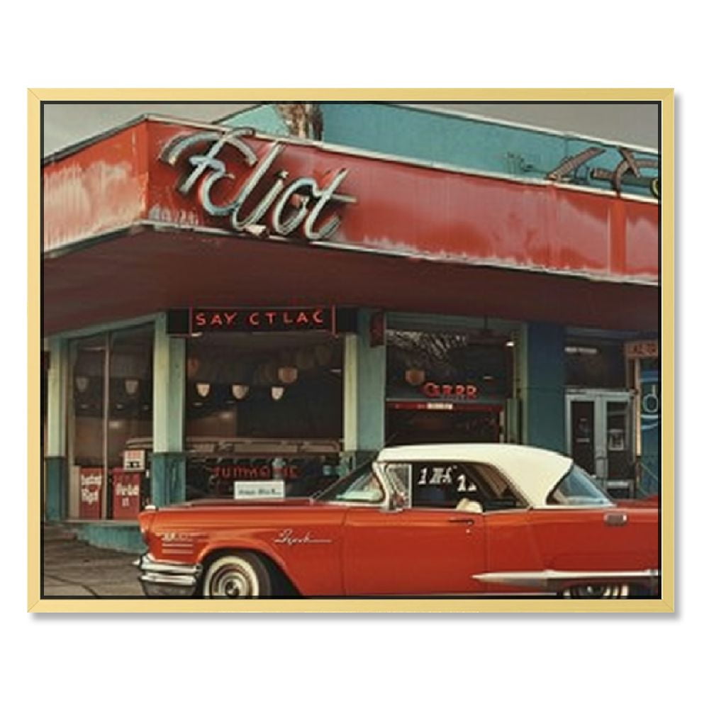 Wall Art Vintage Car Posters Retro Car Wall Decor Retro Posters for ...