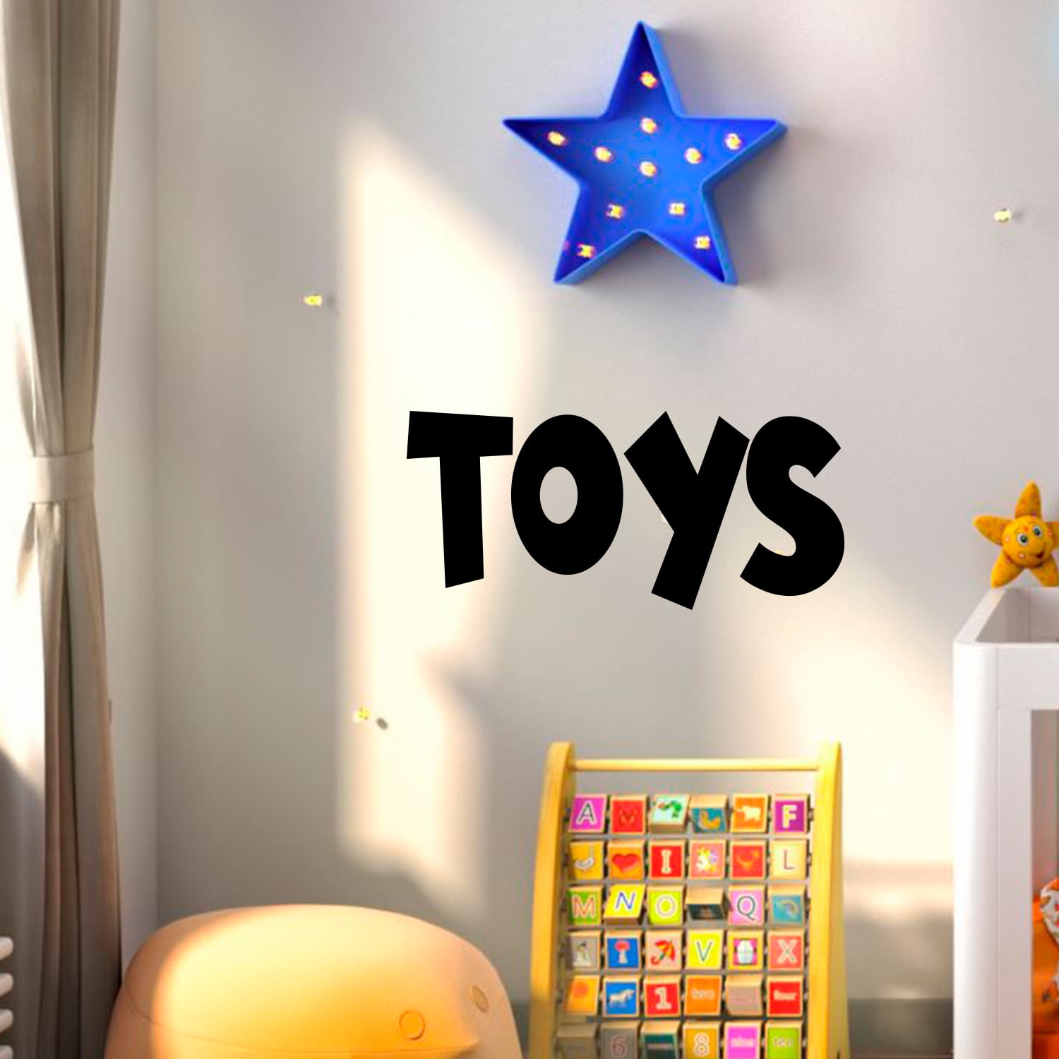 Wall Art Vinyl Decal Quote - Toys Lettering Sign- 10.5" x 23" - Unisex ...