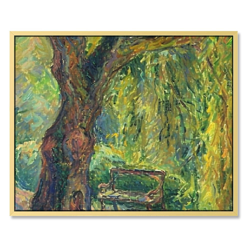 Wall Art - Weeping Willow Print Poster - Fine Art Oil on Canvas ...