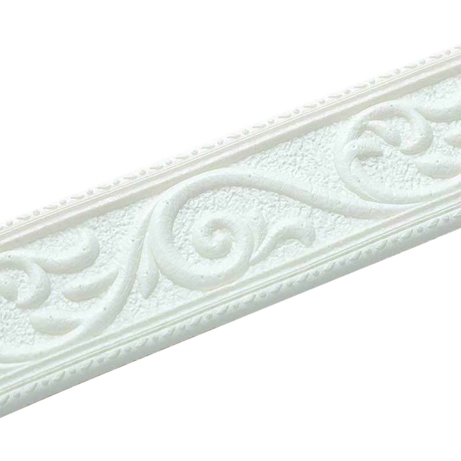 Wall Base Baseboard Molding Trim 2.36" Flexible Self Adhesive Rubber ...