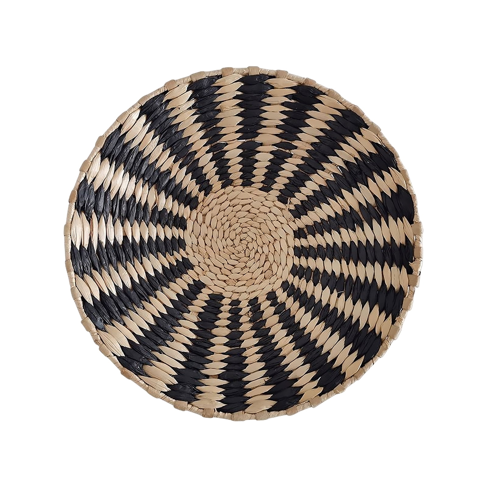 Wall Basket Wicker Hanging Basket Decor Round Woven Gift Nordic Style ...