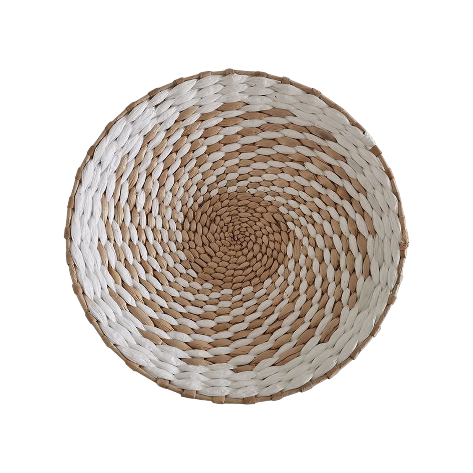 Wall Basket Wicker Hanging Basket Decor Round Woven Gift Nordic Style ...
