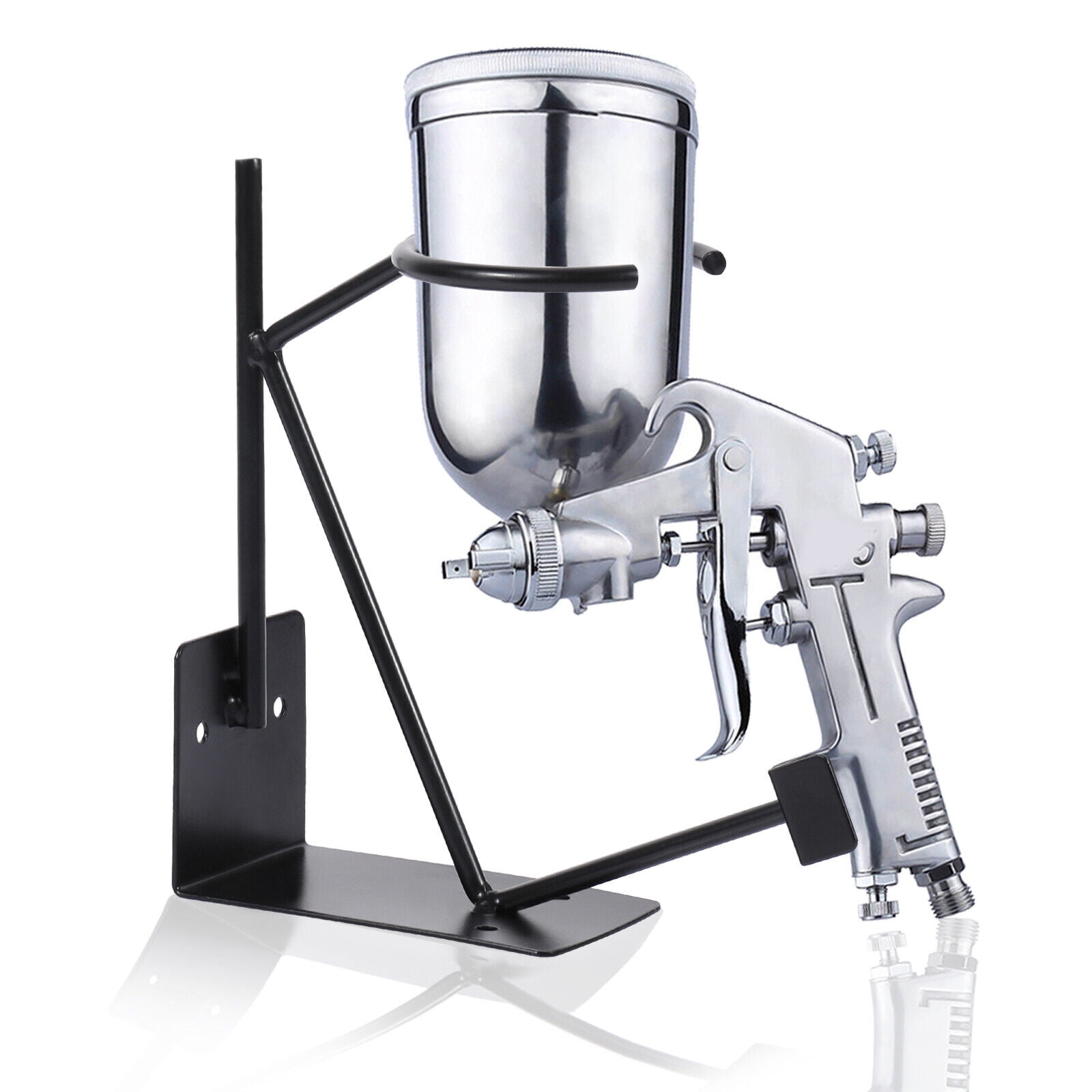 Wall/Bench Mount Spray Gun Stand w/Strainer Holder - For Gravity Feed ...