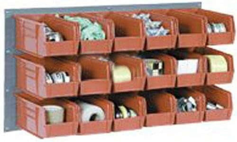 Wall Bin Rack with 32 Red Bins, 36x7x19 - Walmart.com