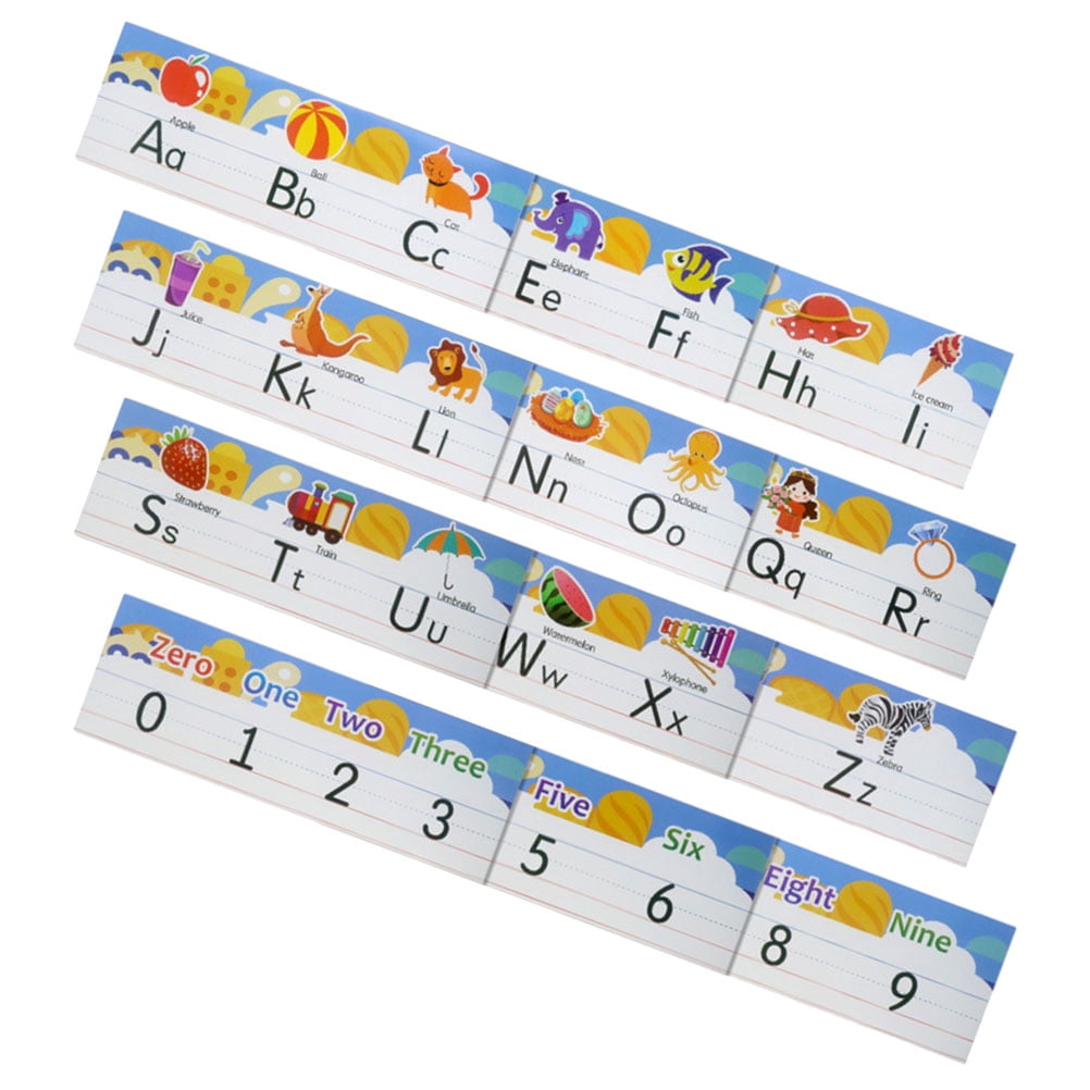 Wall Bulletin Board Doublesided Tape Alphabet Number Line Banner ...