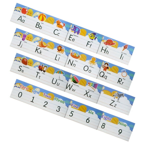 Wall Bulletin Board Doublesided Tape Alphabet Number Line Banner ...