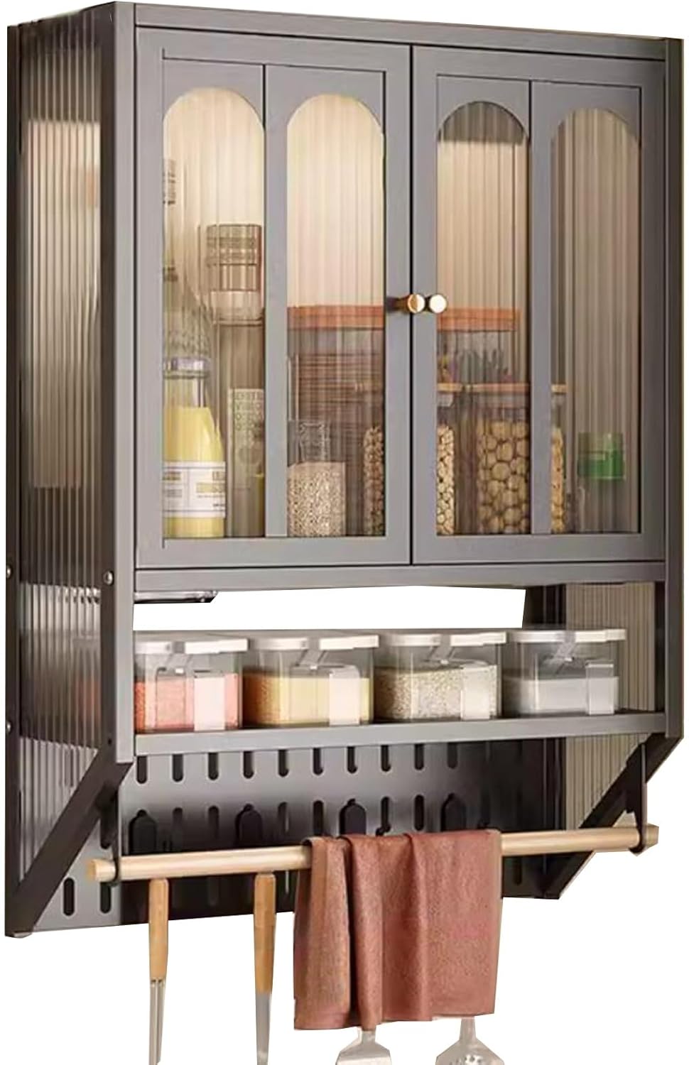 Wall Cabinet Corner Storage Unit Cabinet Space-Saving Storage Rack ...