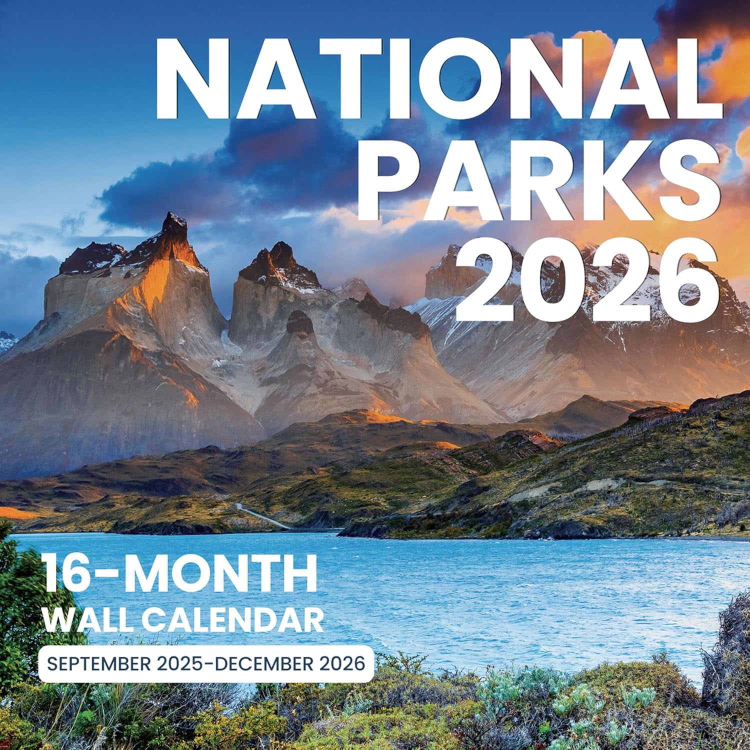 Wall Calendar 12x12 Inches with 16 Months from September 2025 to ...