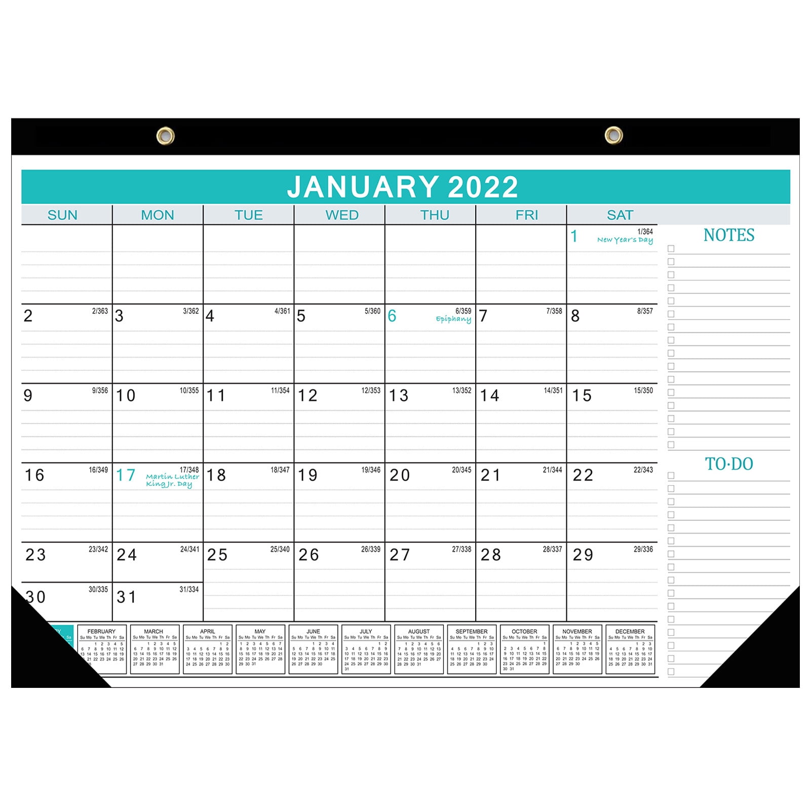 Wall Calendar 2021-2022 Monthly Calendar Planner from September 2021 to ...